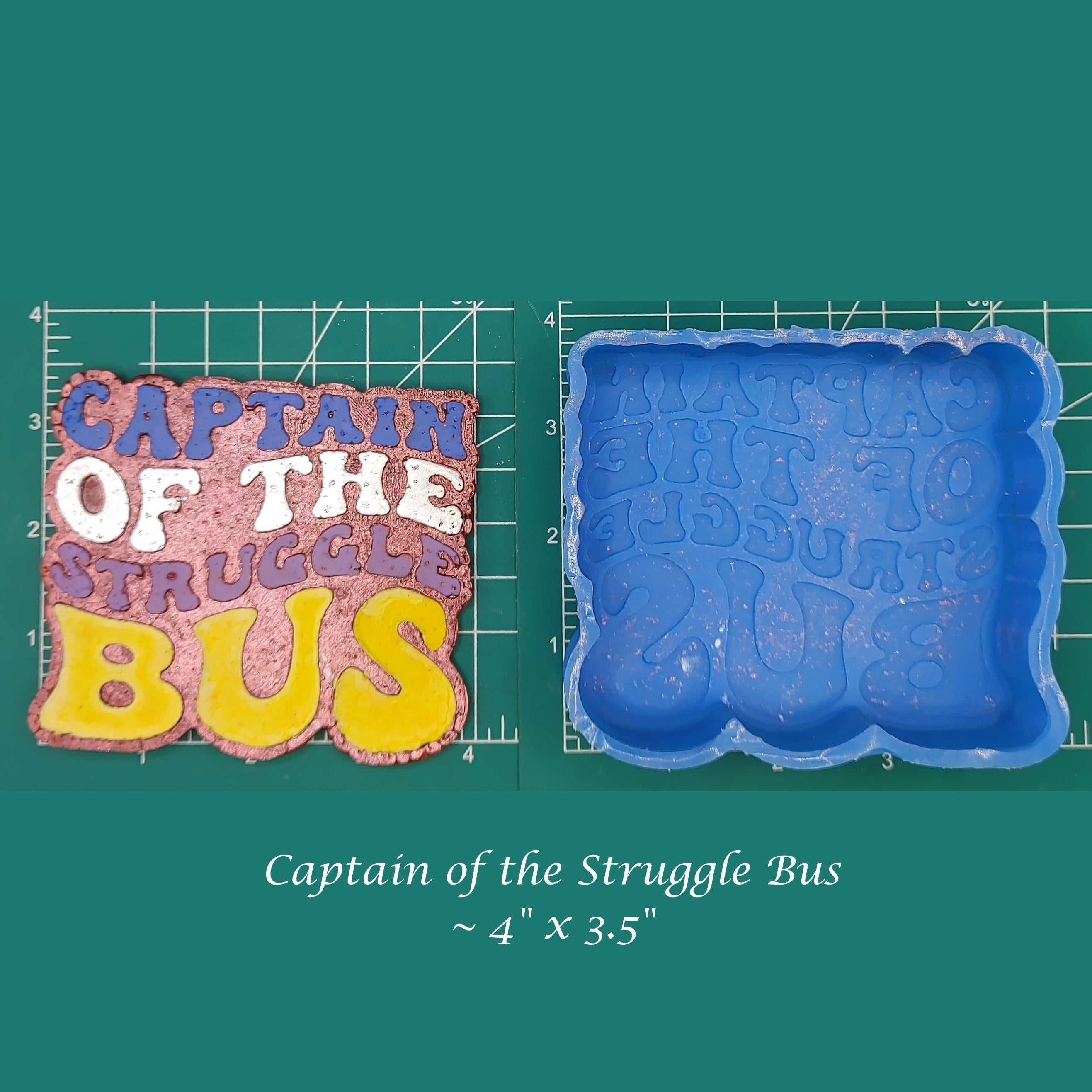 Captain of the Struggle Bus - Silicone Freshie Mold – Cozy Leopard Boutique