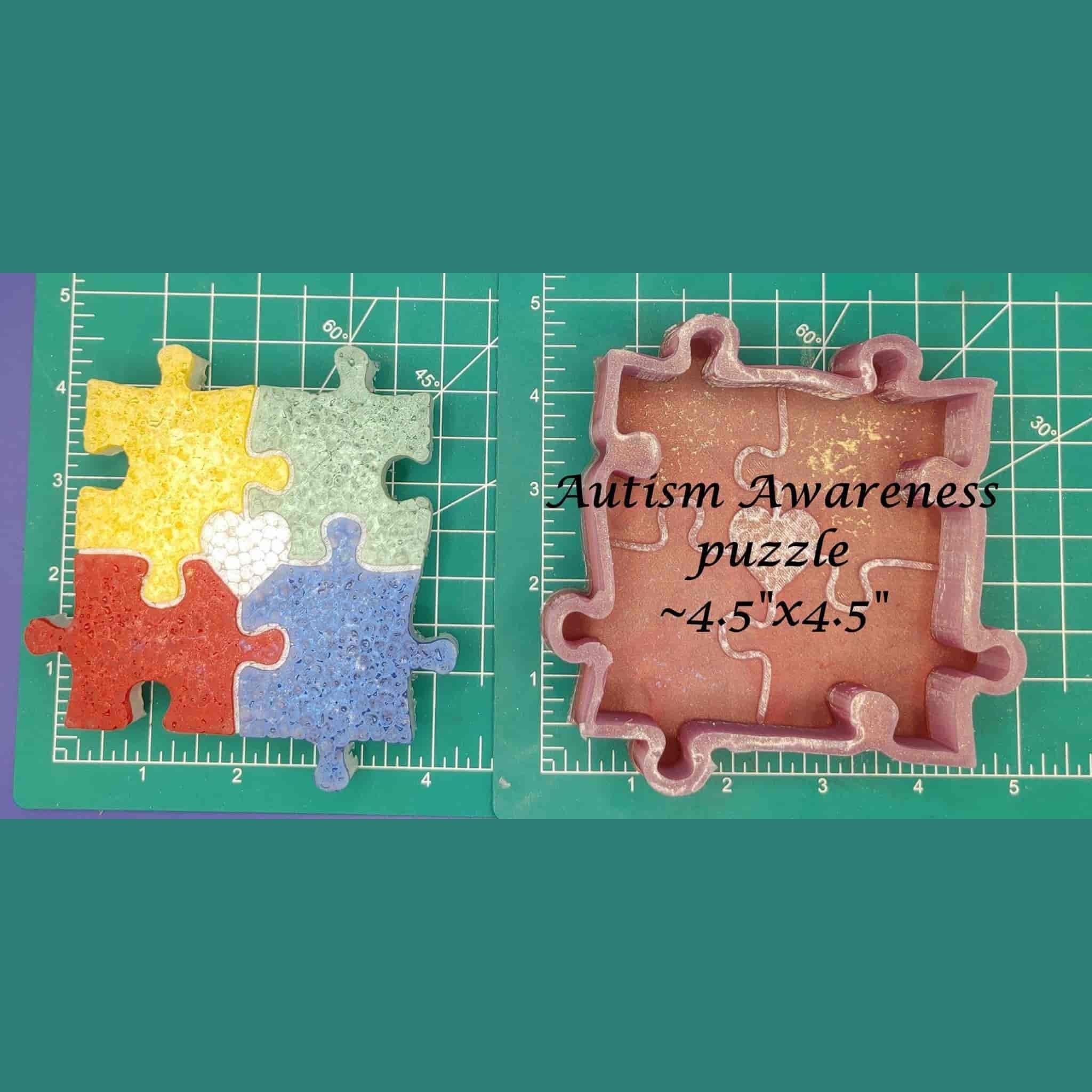 Autism Awareness Puzzle - Silicone Freshie Mold – Cozy Leopard Boutique